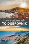 How to get from Split to Dubrovnik and from Dubrovnik to Split